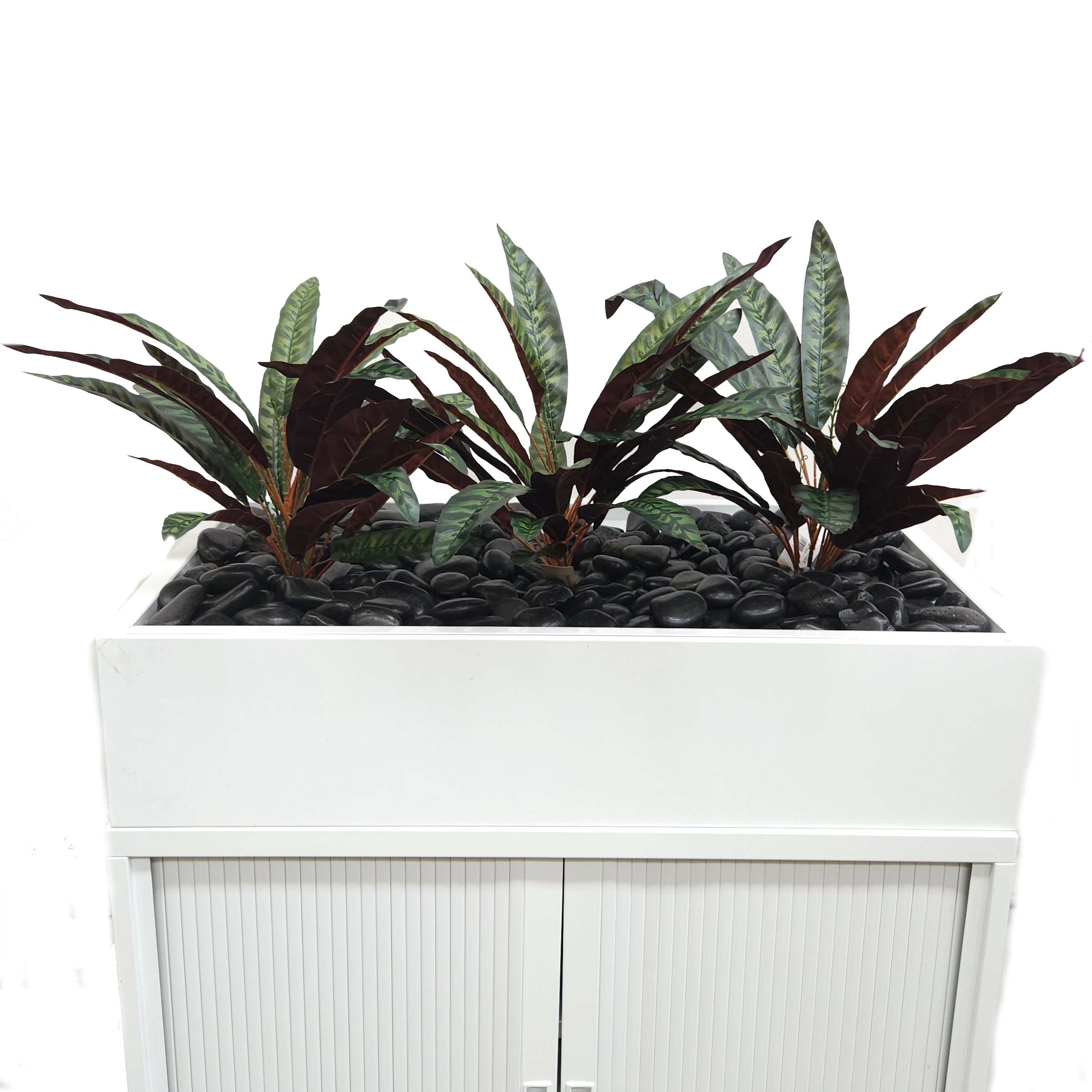 Artificial Peacock Bush 56cm Potted | Artificial Plants Online